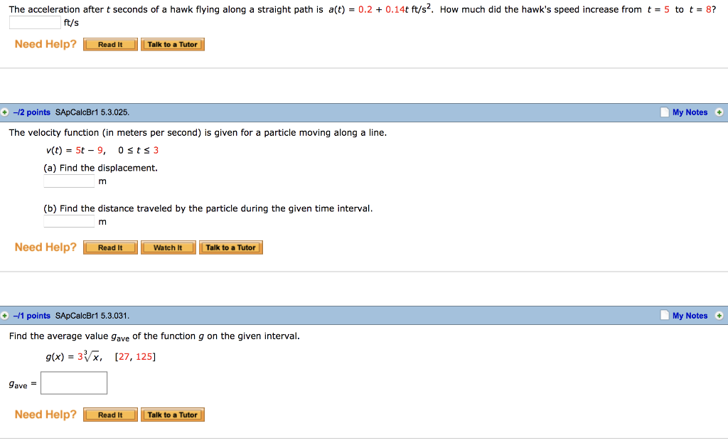 Solved The acceleration after t seconds of a hawk flying | Chegg.com
