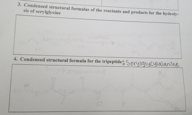 Solved 3. Condensed structural formulas of the reactants and | Chegg.com