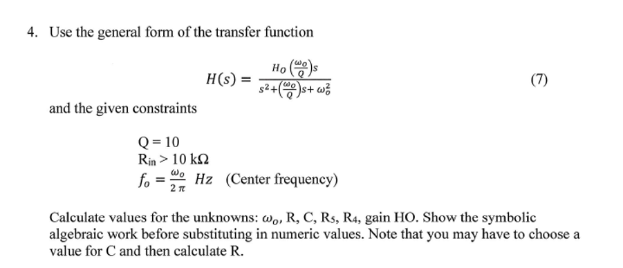 Solved ww + C1 R3 A741 - R4 VIN VOUT WW GNB_0 4. Use the | Chegg.com