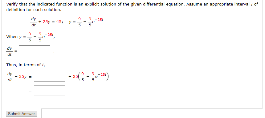 Solved Verify That The Indicated Function Is An Explicit 1213