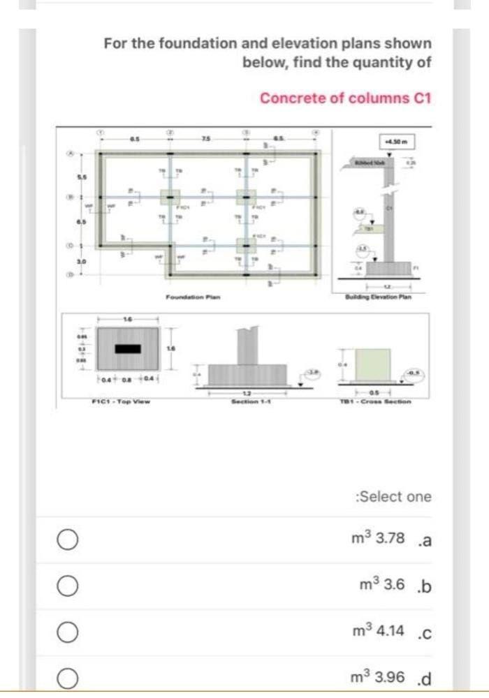 For the foundation and elevation plans shown below, | Chegg.com