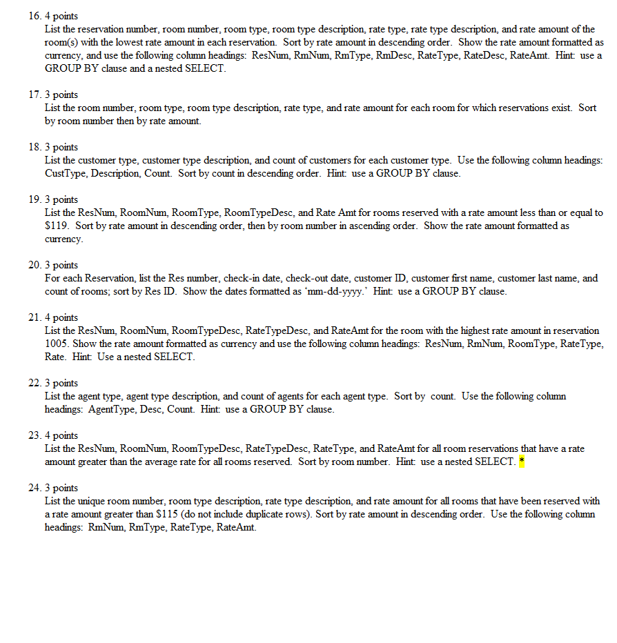 INSY 3304 Project 3 For this project, you will use | Chegg.com