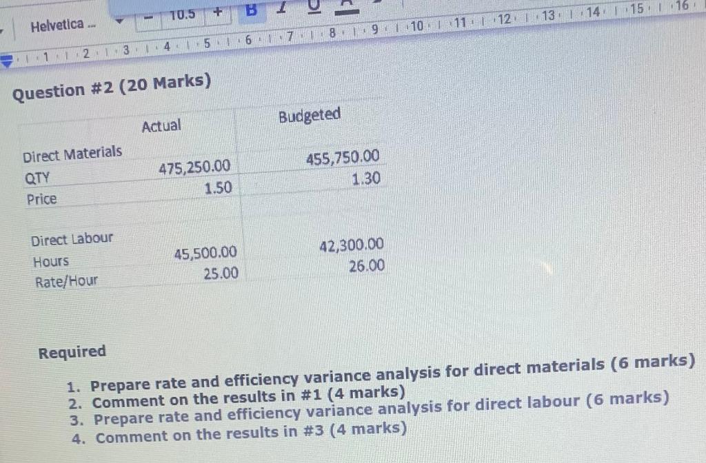 Solved 10.5 + 4 151 B 6 7 8 9 10 1 Budgeted 11 W | Chegg.com