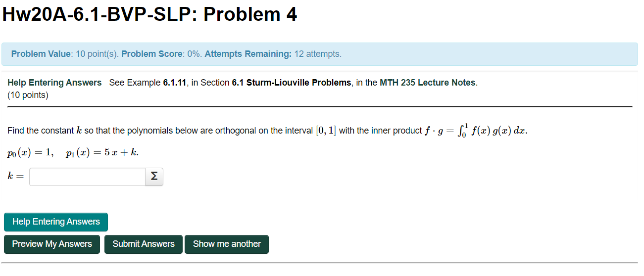 Solved Hw20A-6.1-BVP-SLP: Problem 4 Problem Value: 10 | Chegg.com