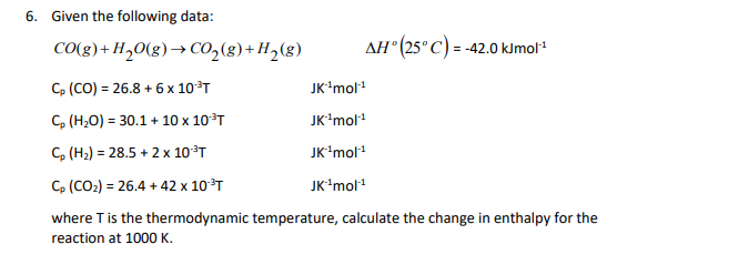 Solved 1. Calculate the total entropy change that takes | Chegg.com