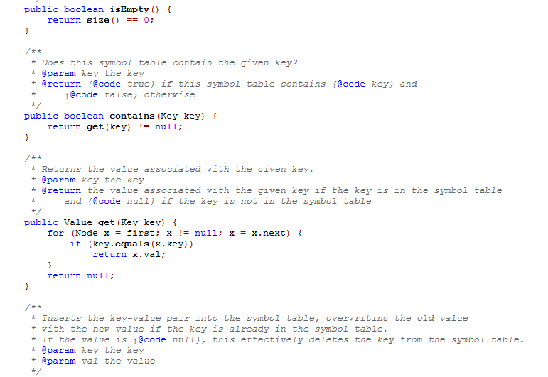 public class SequentialSearchST { | Chegg.com