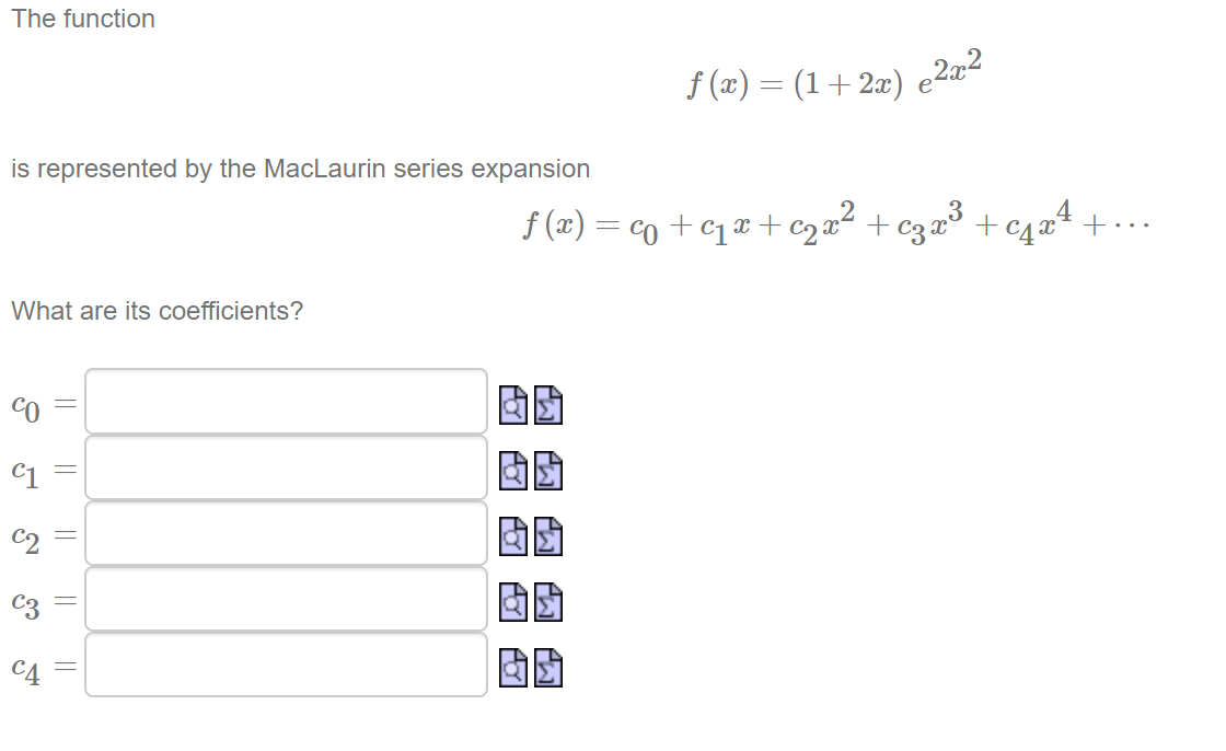 Solved The Function F X 1 2x E2x2 Is Represented By The