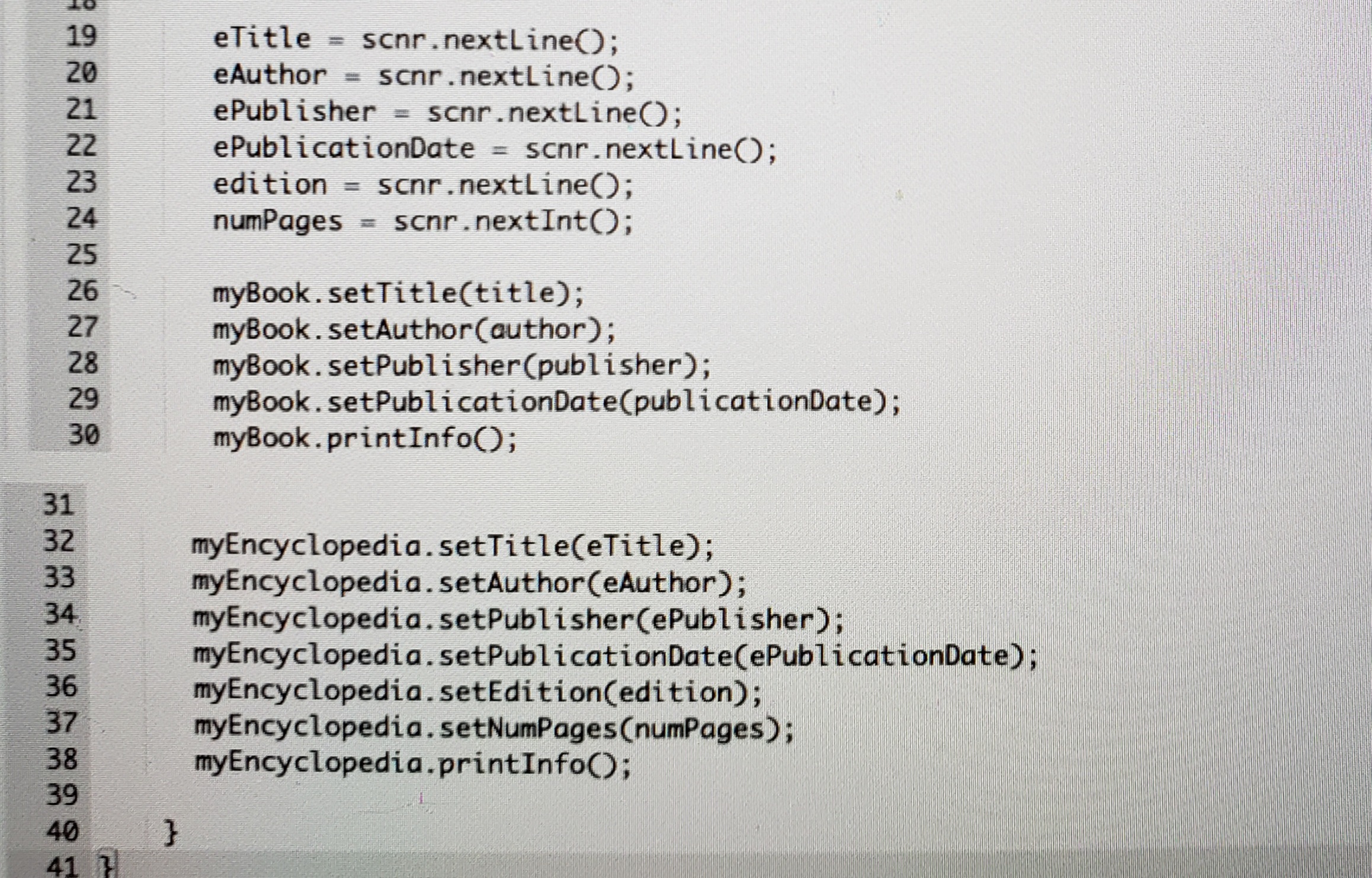 Solved Need the answer in JAVA. Given main() and a base Book | Chegg.com