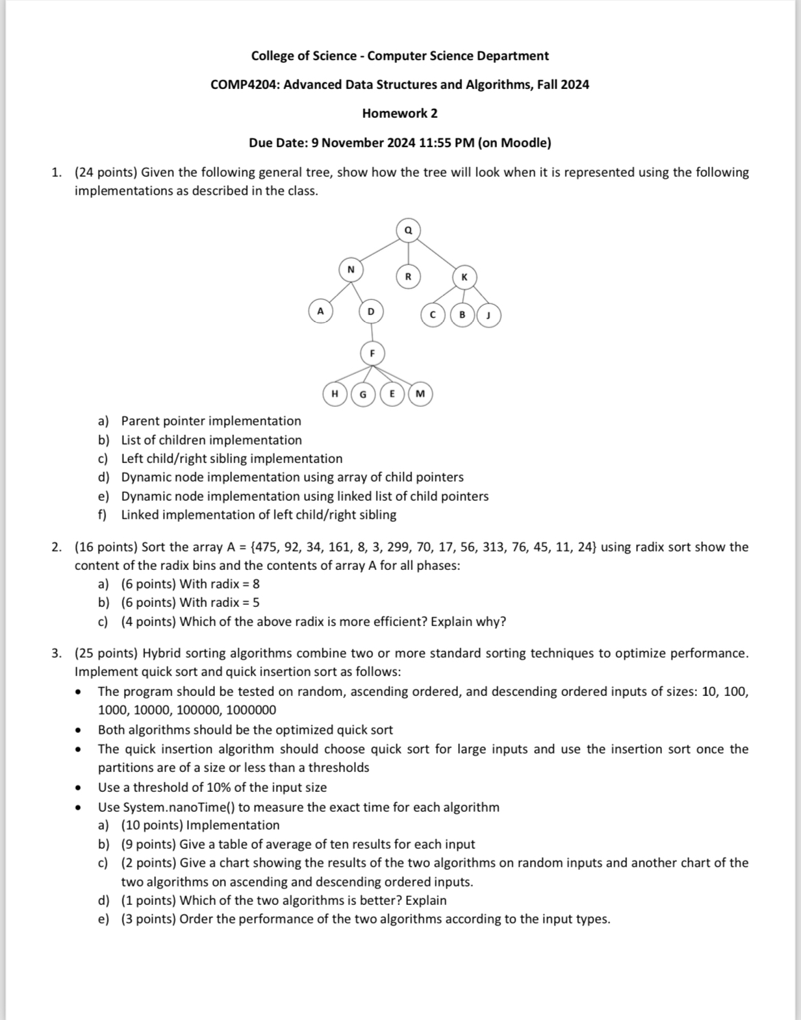 Solved College of Science - ﻿Computer Science | Chegg.com