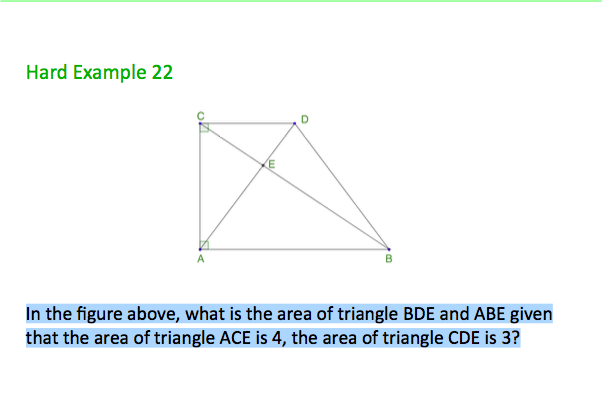 Solved Hard Example 22 In the figure above, what is the area | Chegg.com