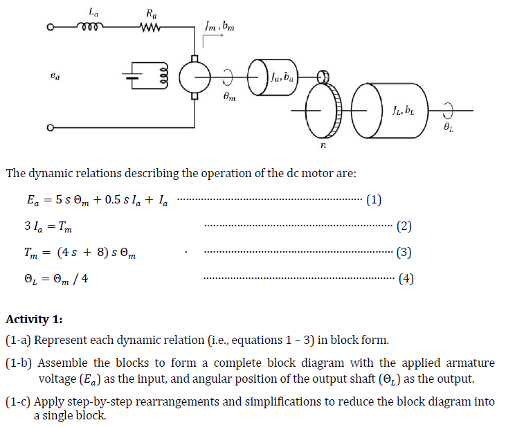 Activity 1:(1-a) ﻿Represent each dynamic relation | Chegg.com