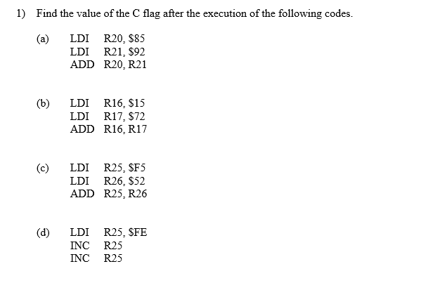 ACTIVITY 1 Write and assemble a program to add the | Chegg.com