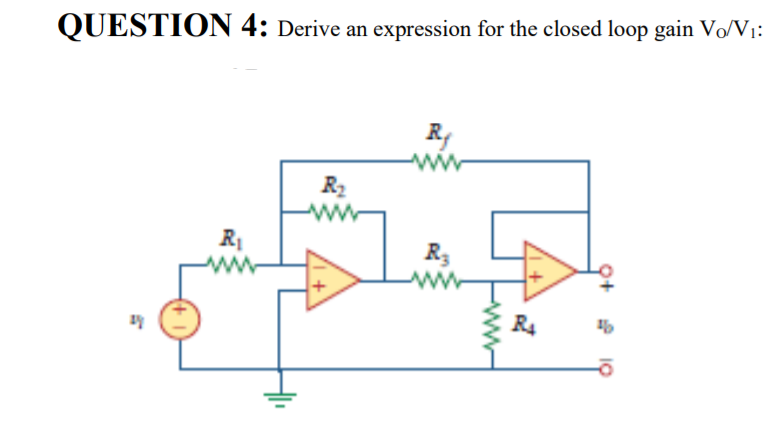 Solved QUESTION 4: Derive an expression for the closed loop | Chegg.com