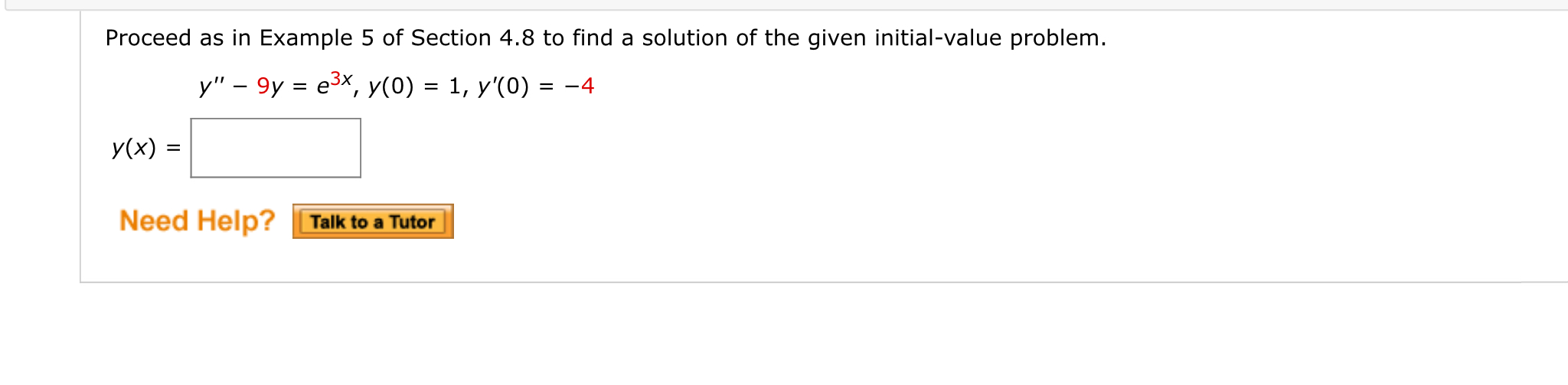 Solved Proceed as in Example 5 of Section 4.8 to find a | Chegg.com
