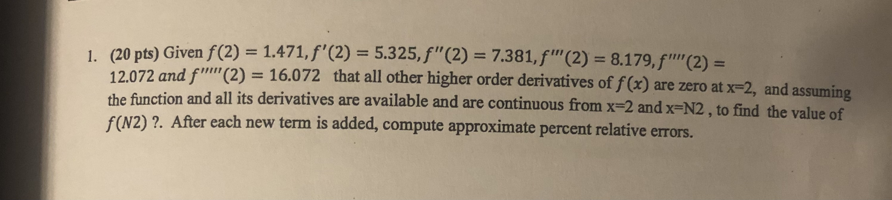 Solved 1. (20 pts) Given | Chegg.com