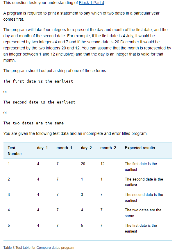 Solved This question tests your understanding of Block 1 | Chegg.com