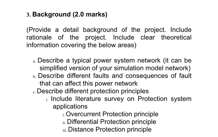 Solved 3. Background (2.0 marks) (Provide a detail | Chegg.com