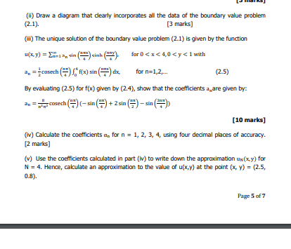 Solved Question 2 (25 Marks) Consider the Dirichlet boundary | Chegg.com