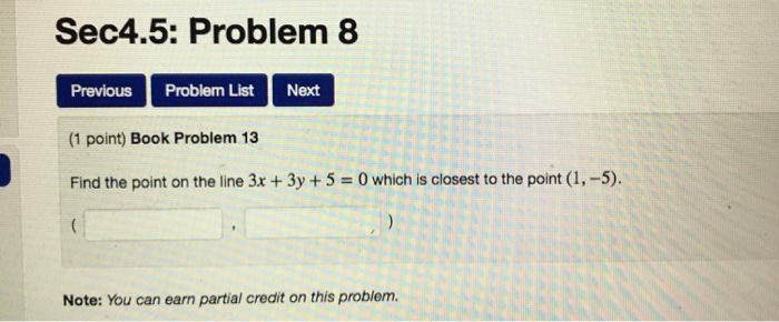 Solved Sec4.5: Problem 8 Previous Problem List Next (1 | Chegg.com Solved Sec4.5: Problem 8 Previous Problem List Next (1 | Chegg.com