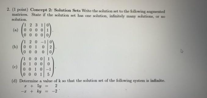 Solved 0 0 0 0 0 2 2. (1 point) Concept 2: Solution Sets | Chegg.com
