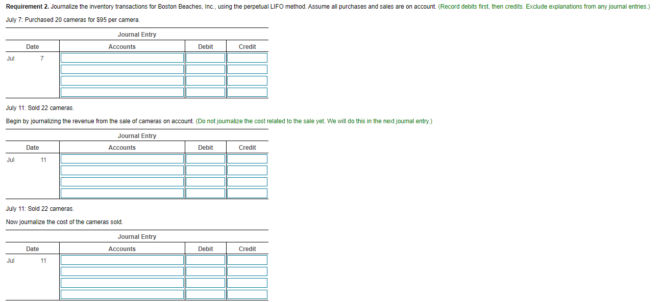 Solved equirement 1. Prepare a perpetual inventory record | Chegg.com