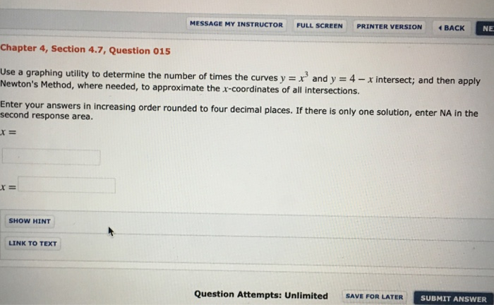 Solved MESSAGE MY INSTRUCTOR FULL SCREEN PRINTER VERSION | Chegg.com