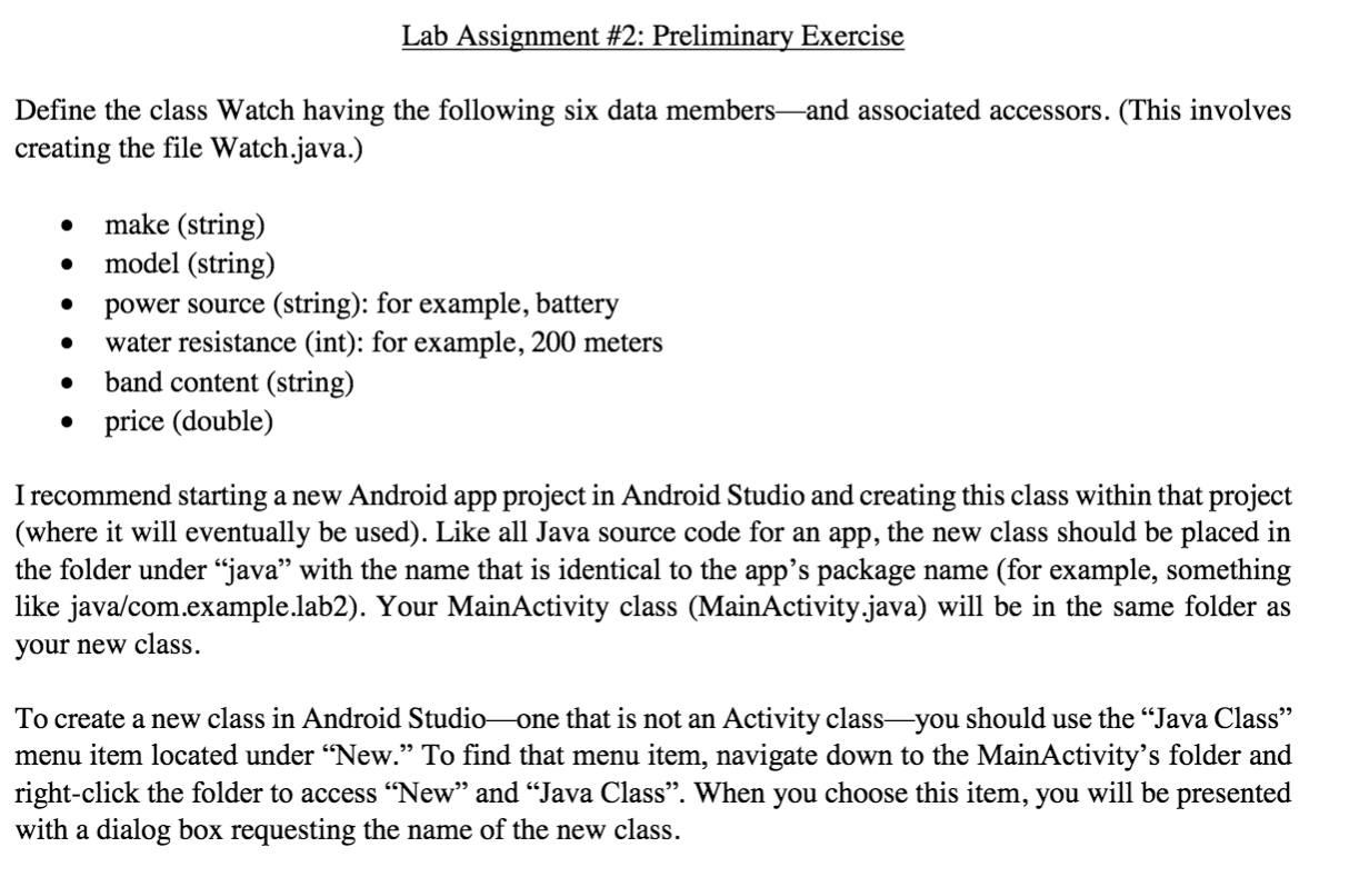 Solved MainActivity.java package | Chegg.com