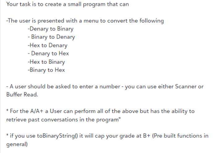 Solved Your Task Is To Create A Program That Can Do 