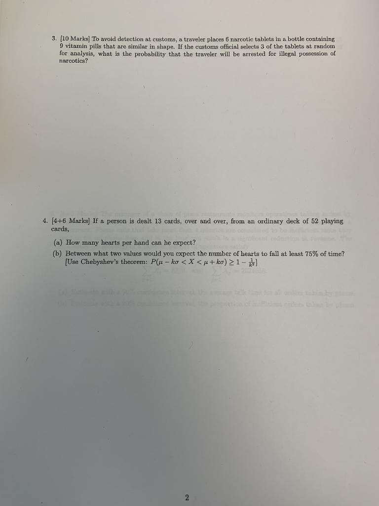 Solved 3. [10 Marks] To avoid detection at customs, a | Chegg.com