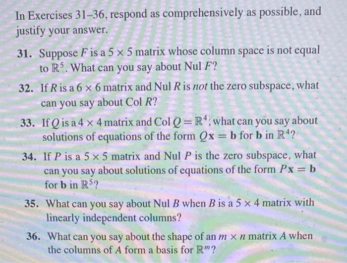 Solved In Exercises 31-36, respond as comprehensively as | Chegg.com