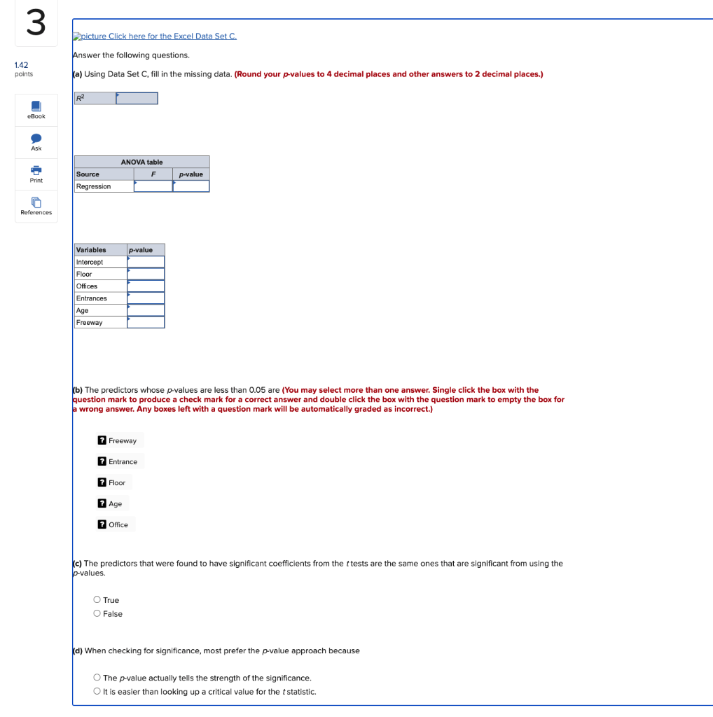 Dpicture Click here for the Excel Data Set C. Answer | Chegg.com