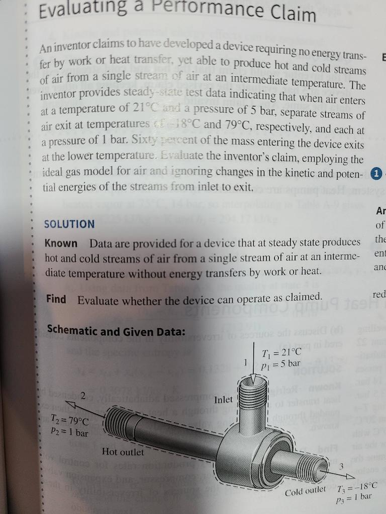 Solved Evaluating a Performance Claim E An inventor claims | Chegg.com