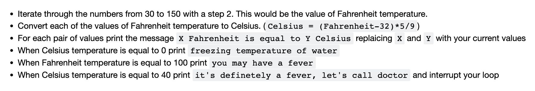 Solved - Iterate through the numbers from 30 to 150 with a | Chegg.com