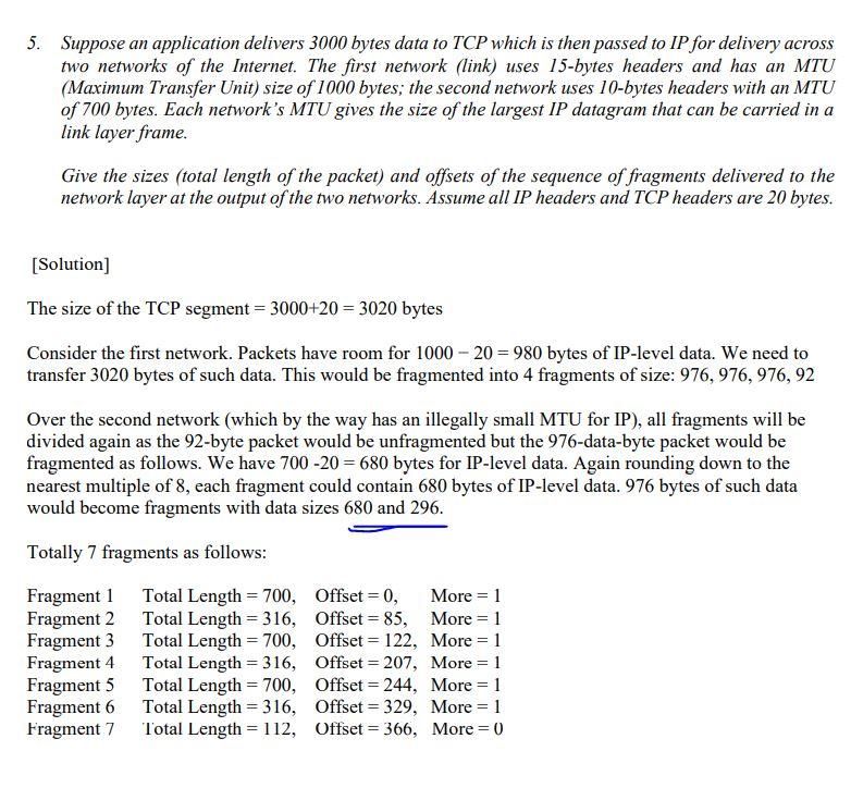 Solved Can you explain how to calculate the offset, more | Chegg.com
