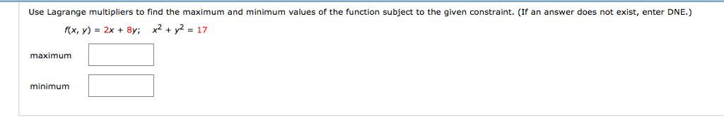 Solved Use Lagrange multipliers to find the maximum and | Chegg.com