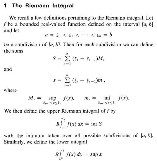 Solved We recall a few definitions pertaining to the Riemann | Chegg.com