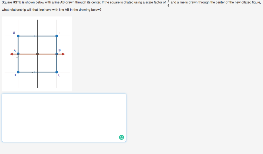 Solved Square RSTU is shown below with a line AB drawn | Chegg.com