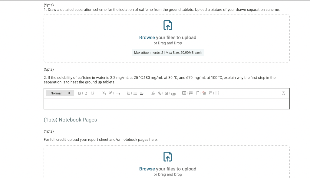 Solved Mass of 2 whole alertness aid tablets: 0.690 g Mass | Chegg.com
