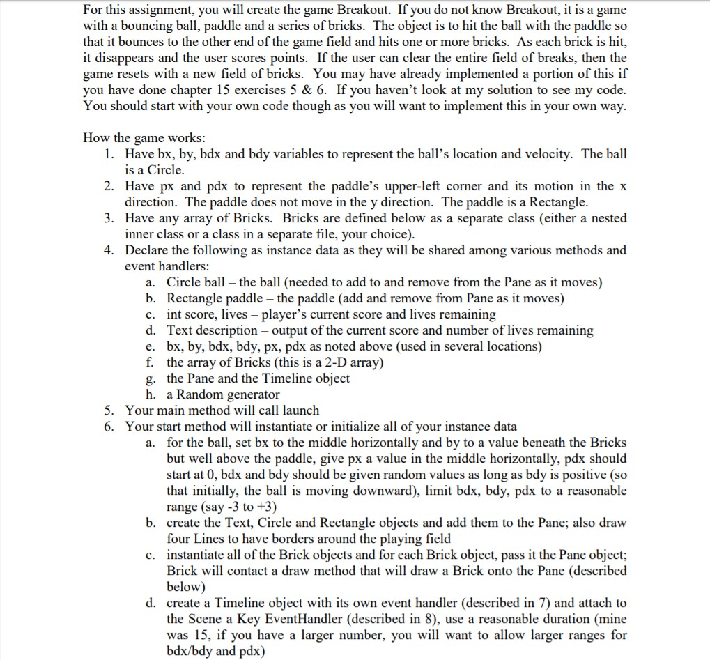 Solved (This is supposed to be solved using javafx and if | Chegg.com