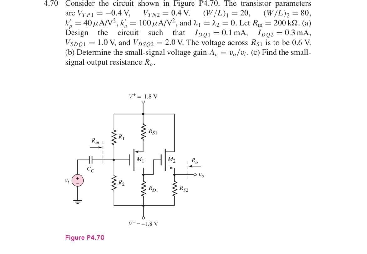 Solved Microelectronics Question - Multistage Amplifiers. | Chegg.com