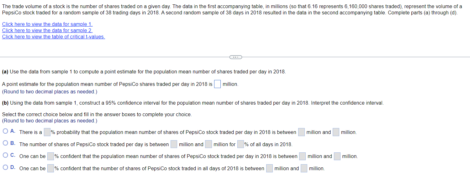 Solved Click here to view the data for sample 1. Click here | Chegg.com