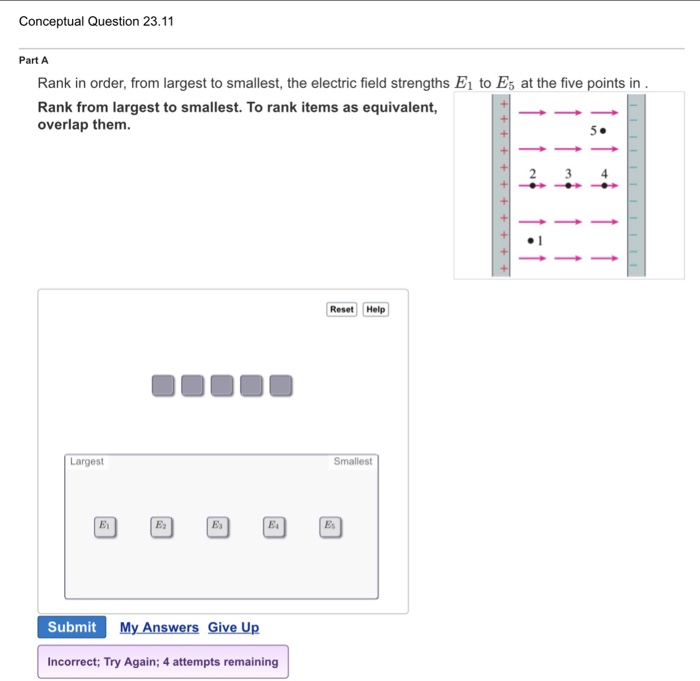Solved Conceptual Question 23.11 Part A Rank in order, from | Chegg.com Solved Conceptual Question 23.11 Part A Rank in order, from | Chegg.com