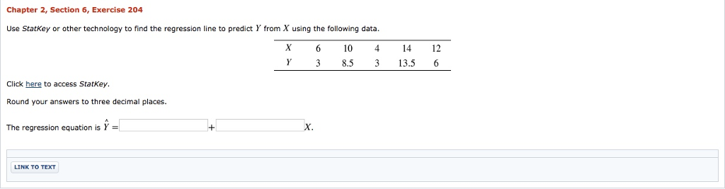 Solved Chapter 2, Section 6, Exercise 204 Use Statkey or | Chegg.com