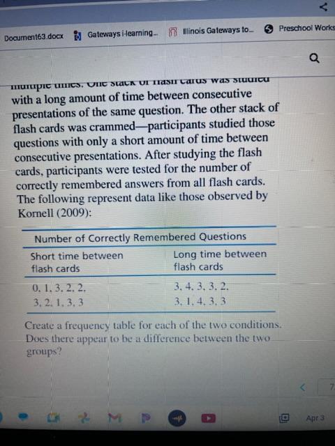 Solved presentations of time between consecutive with a long | Chegg.com