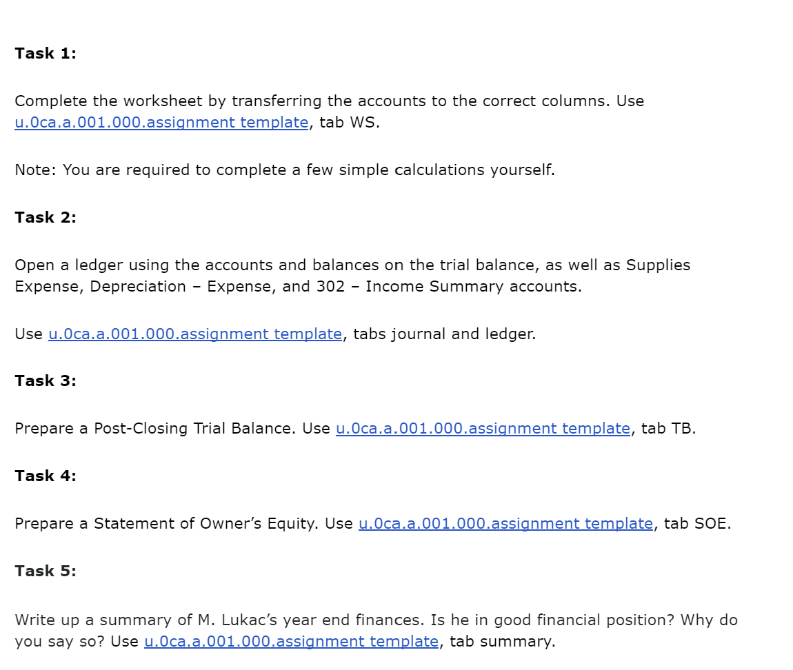 Solved Task 1: Complete the worksheet by transferring the | Chegg.com