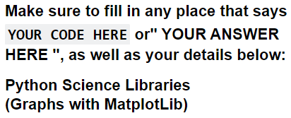 Solved Python 3 (Graphs with MatplotLib). A colored pencil | Chegg.com