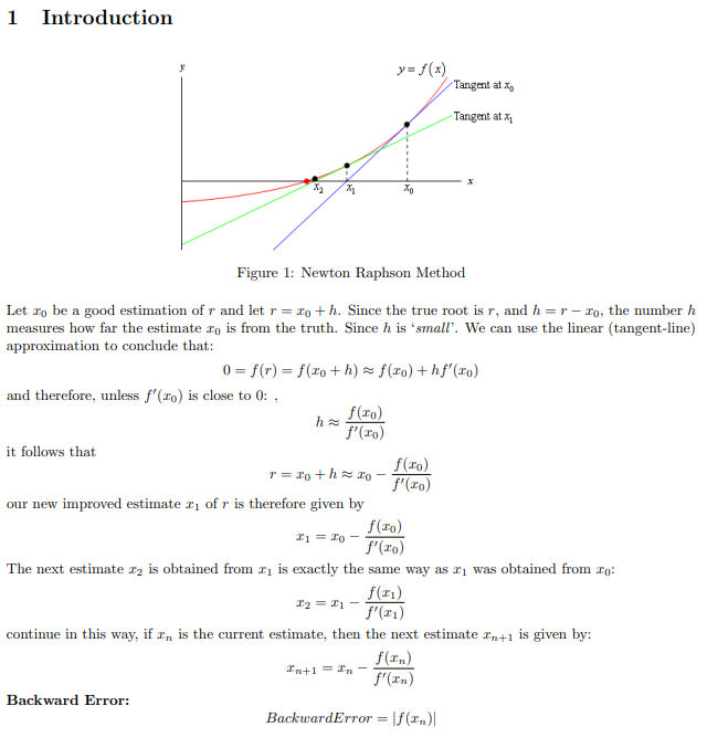 Solved 1 Introduction y = f(x) Tangent atxo Tangent at 12 X2 | Chegg.com