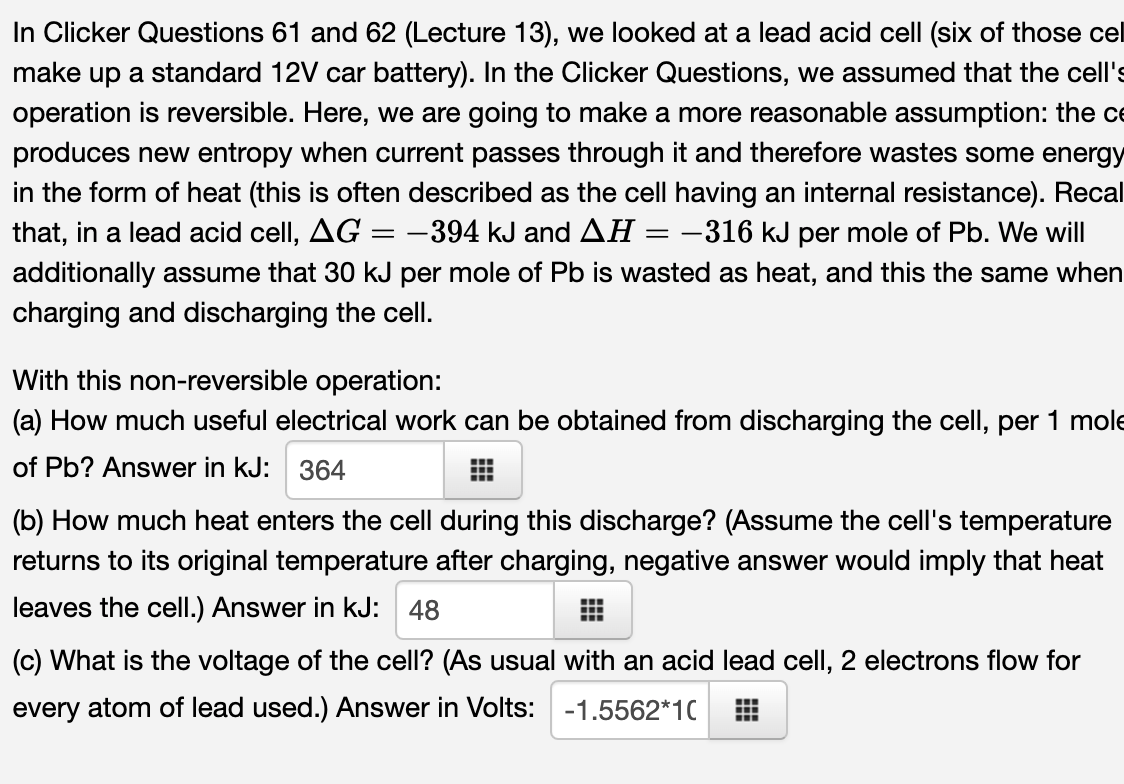Solved In Clicker Questions 61 and 62 (Lecture 13), we | Chegg.com