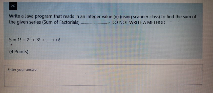 26 Write a Java program that reads in an integer | Chegg.com