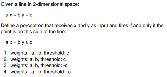 Given a line in 2-dimensional space: ax+by=c Define a | Chegg.com